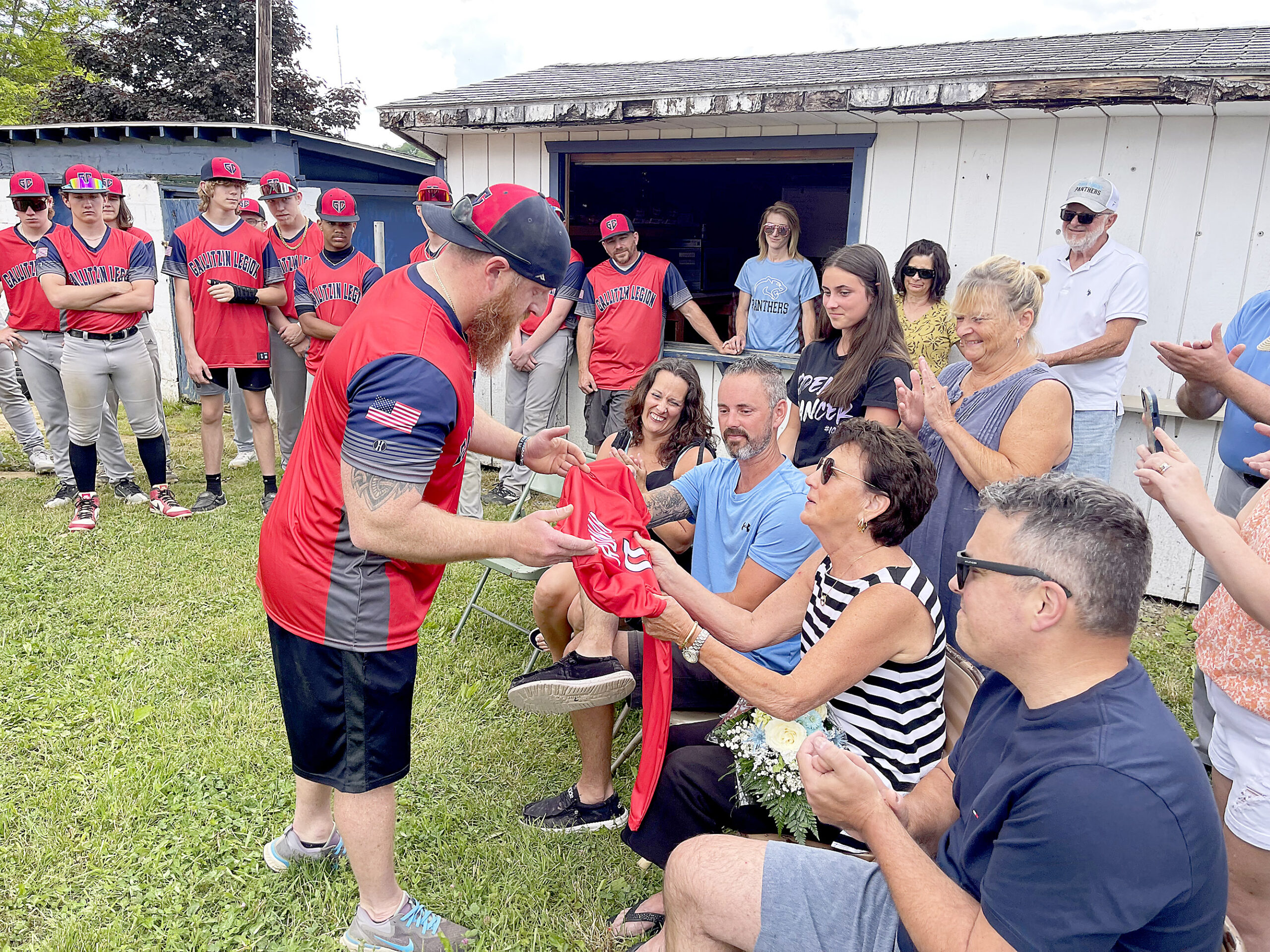 A2 Field, Urish presents jersey to widow | News, Sports, Jobs - Altoona ...